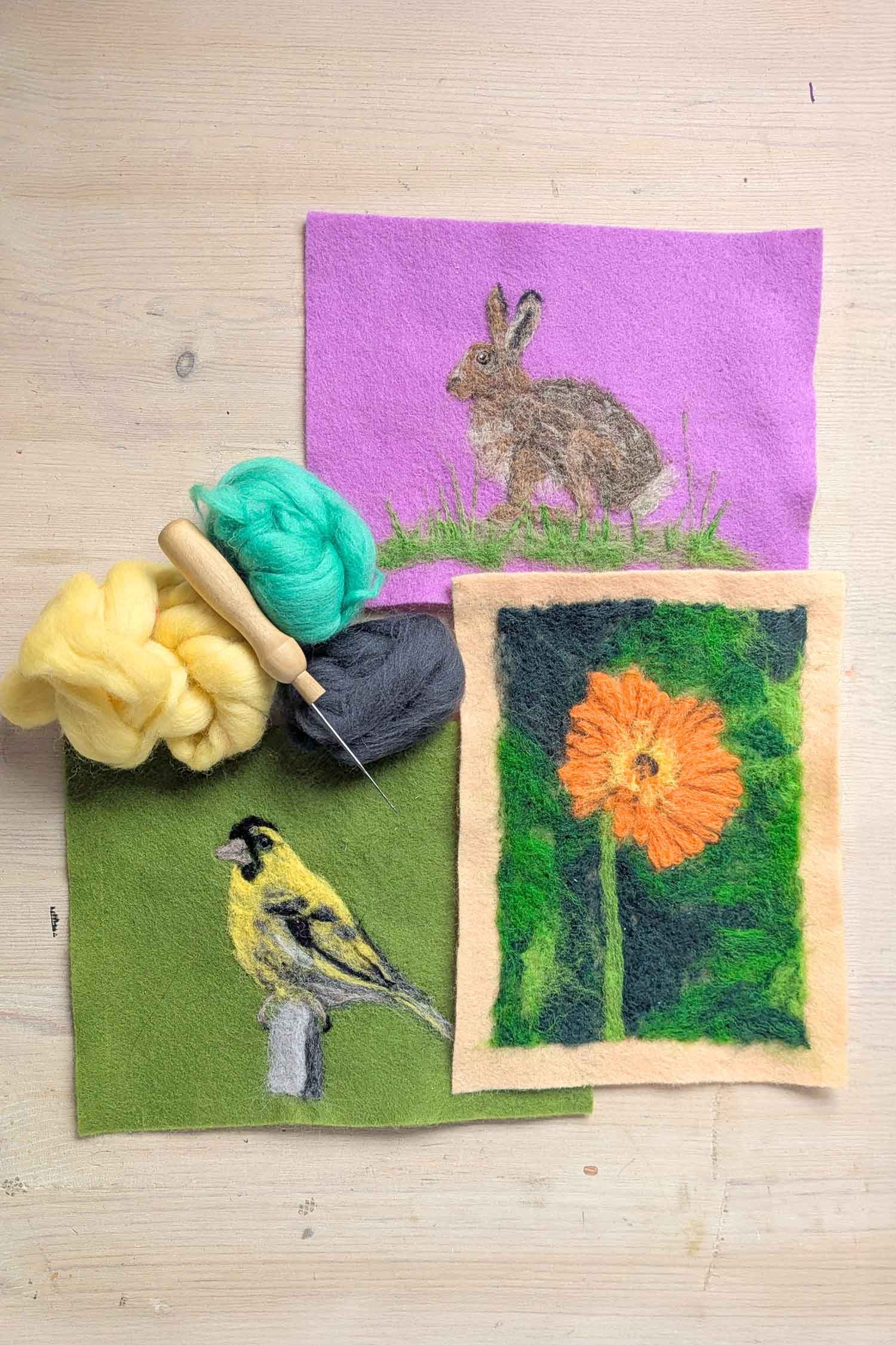 Needle Felting Next Steps 2d Pictures